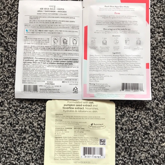 the creme | Makeup | Pack Of 5 Face Masks | Poshmark